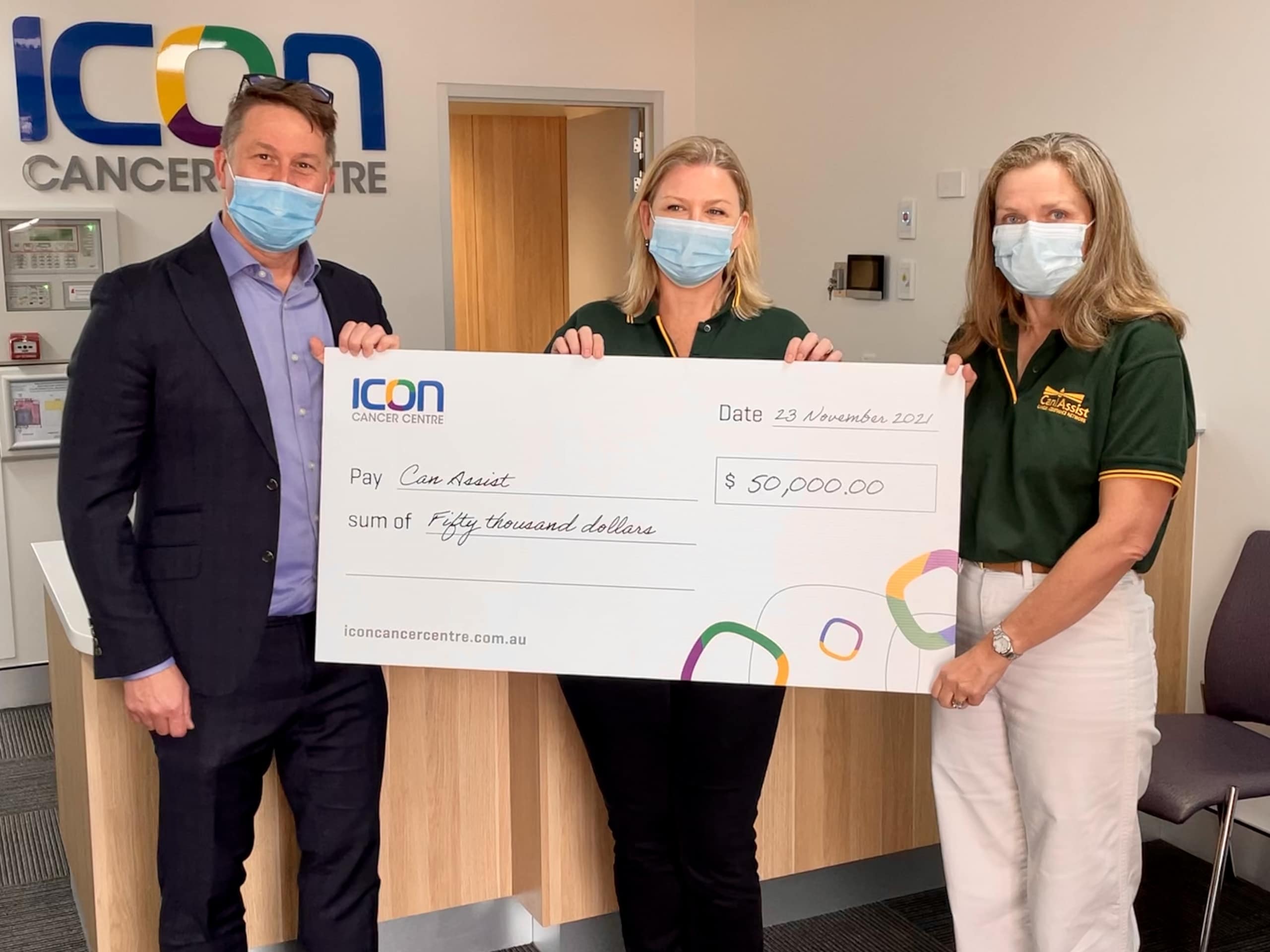 Icon Cancer Centre donates $50,000 for regional cancer patients — Icon ...
